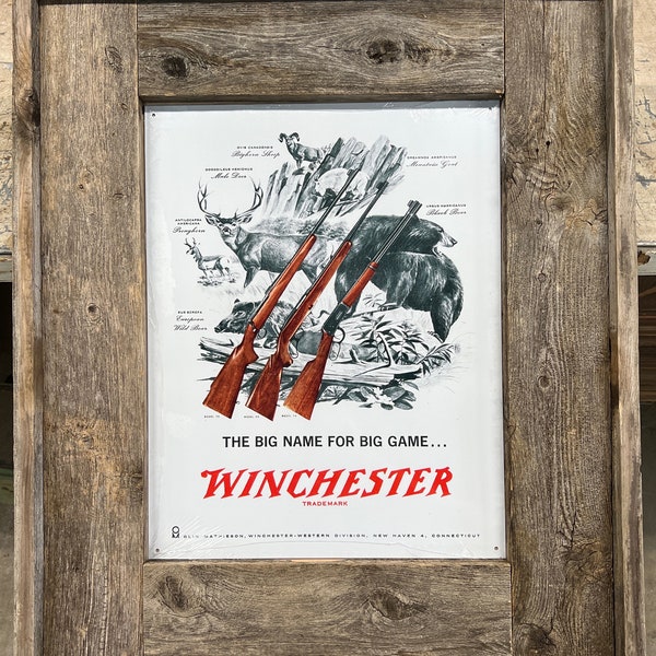 Winchester Tin Signs - Etsy