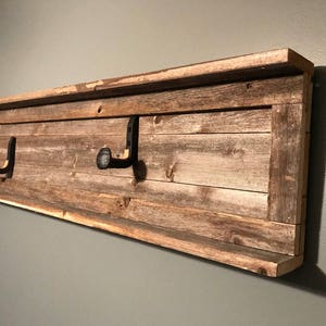 Reclaimed Wood Gun Rack With Railroad Spikes, Cabin Lodge Decor - Etsy
