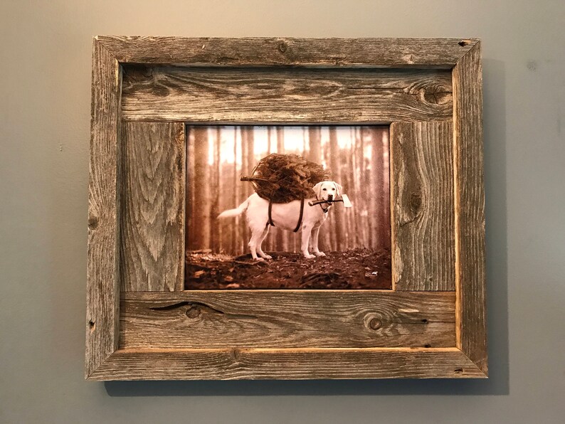 Rustic Picture Frame Reclaimed Wood Handmade Frame - Etsy