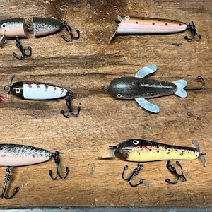 Rustic Fishing Lures, Handmade Fish Lure,folk Art Fish Lure,rustic Lure ...