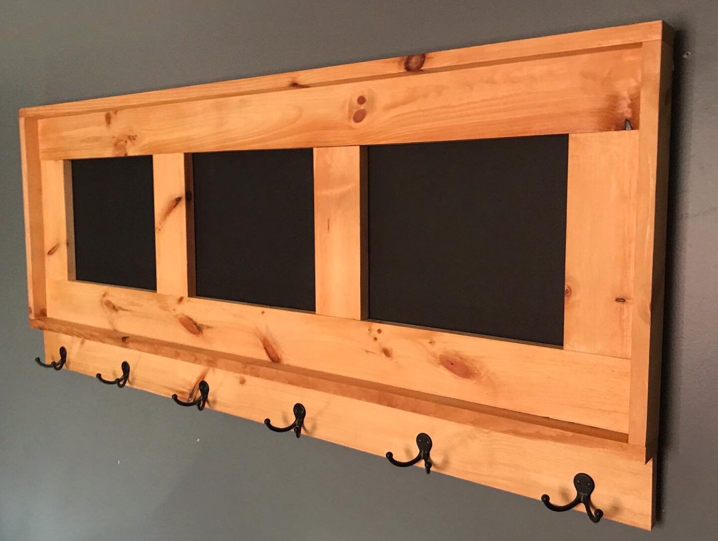 Rustic Picture Frame Coat Rack Reclaimed Wood Picture Frame | Etsy