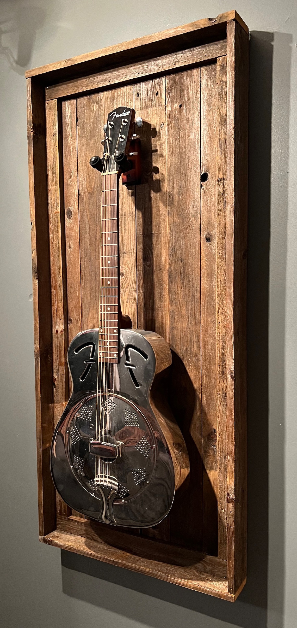 Rustic Guitar Shadow Box Display Reclaimed Wood Guitar - Etsy
