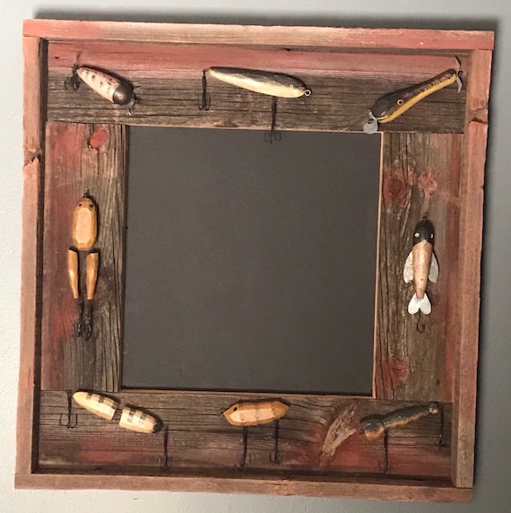Rustic Lure Frame Handmade Fish Lure Folk Art Fish Lure | Etsy