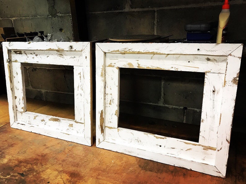 Distressed Picture Frame Painted Picture Frame Rustic | Etsy