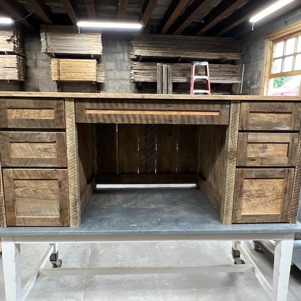 Reclaimed Wood Desk - Etsy