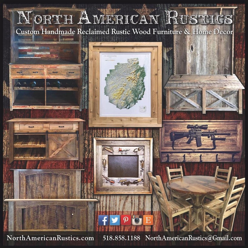 Rustic Triple Gun Rack W/ Ammo Storage, Reclaimed Wood Gun Rack ...