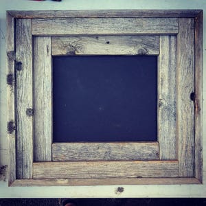 Weathered Gray Rustic Handmade Picture Frame Display, Natural Weathered ...