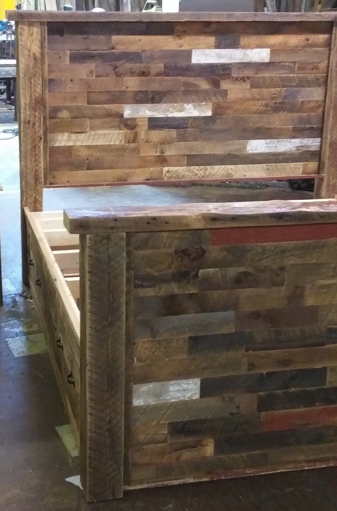 Reclaimed Rustic Barnwood Storage Bed Reclaimed Rustic - Etsy