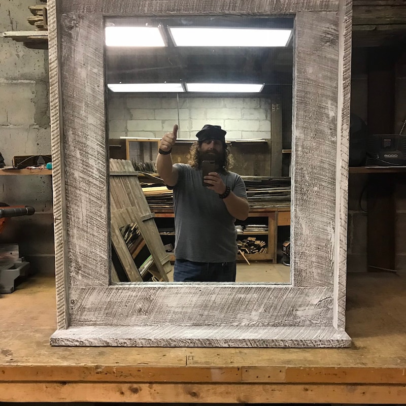 Farmhouse Mirror - Etsy