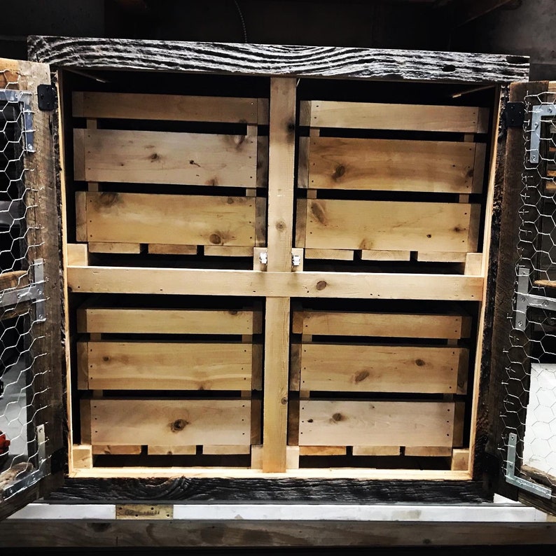 Reclaimed Rustic Barnwood Produce Cabinet Reclaimed Barnwood - Etsy