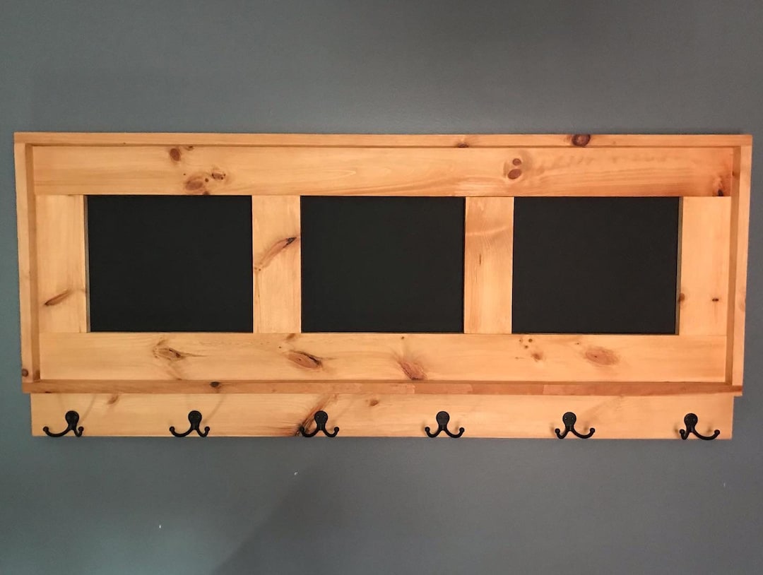 Rustic Picture Frame, Coat Rack, Reclaimed Wood Picture Frame, Double ...