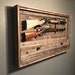 Rustic Dual Gun Rack W/ Ammo Storage, Reclaimed Wood Gun Rack, Railroad ...