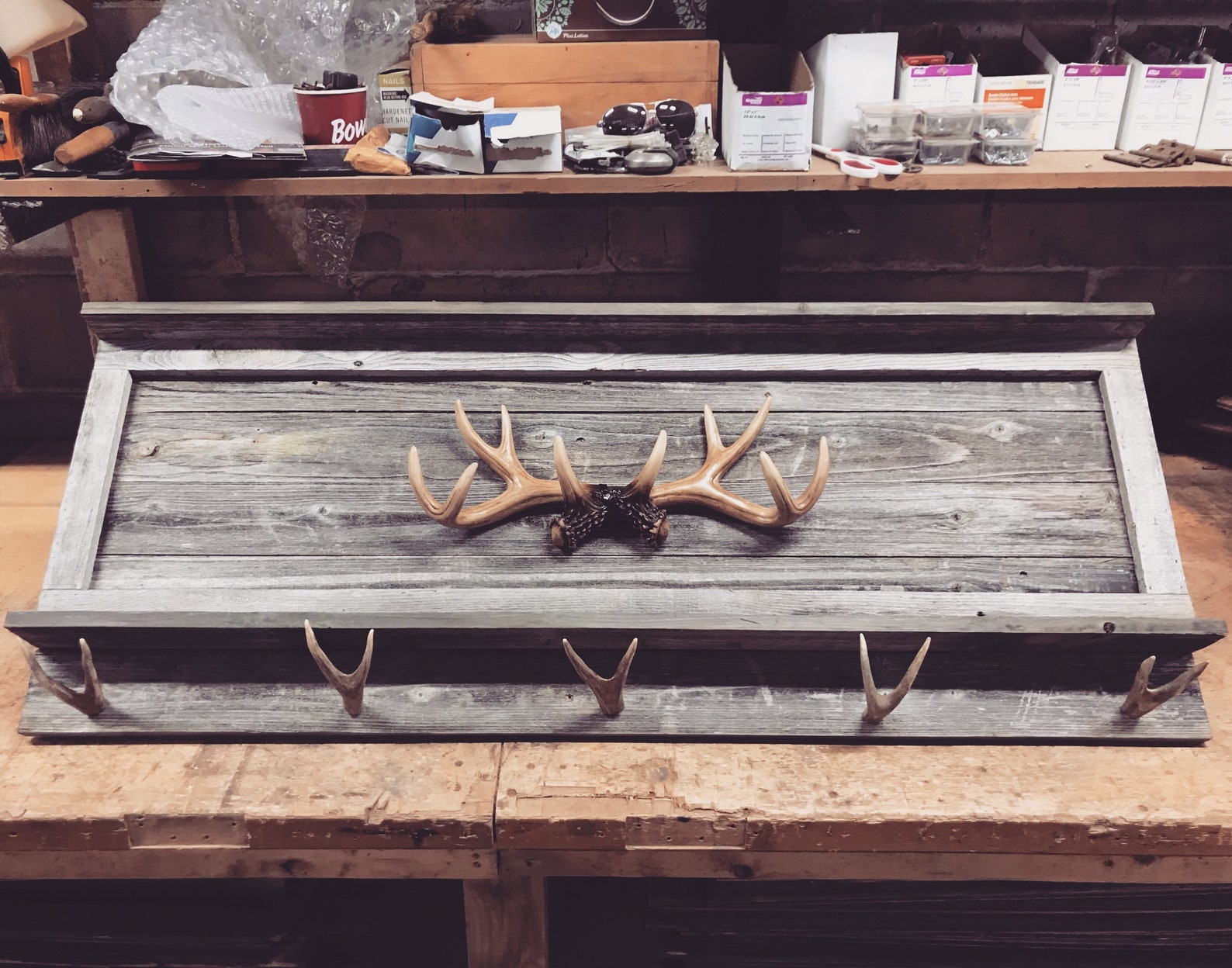 Rustic Gun Rack Gun Rack Deer Antler Antler Rack Mancave - Etsy