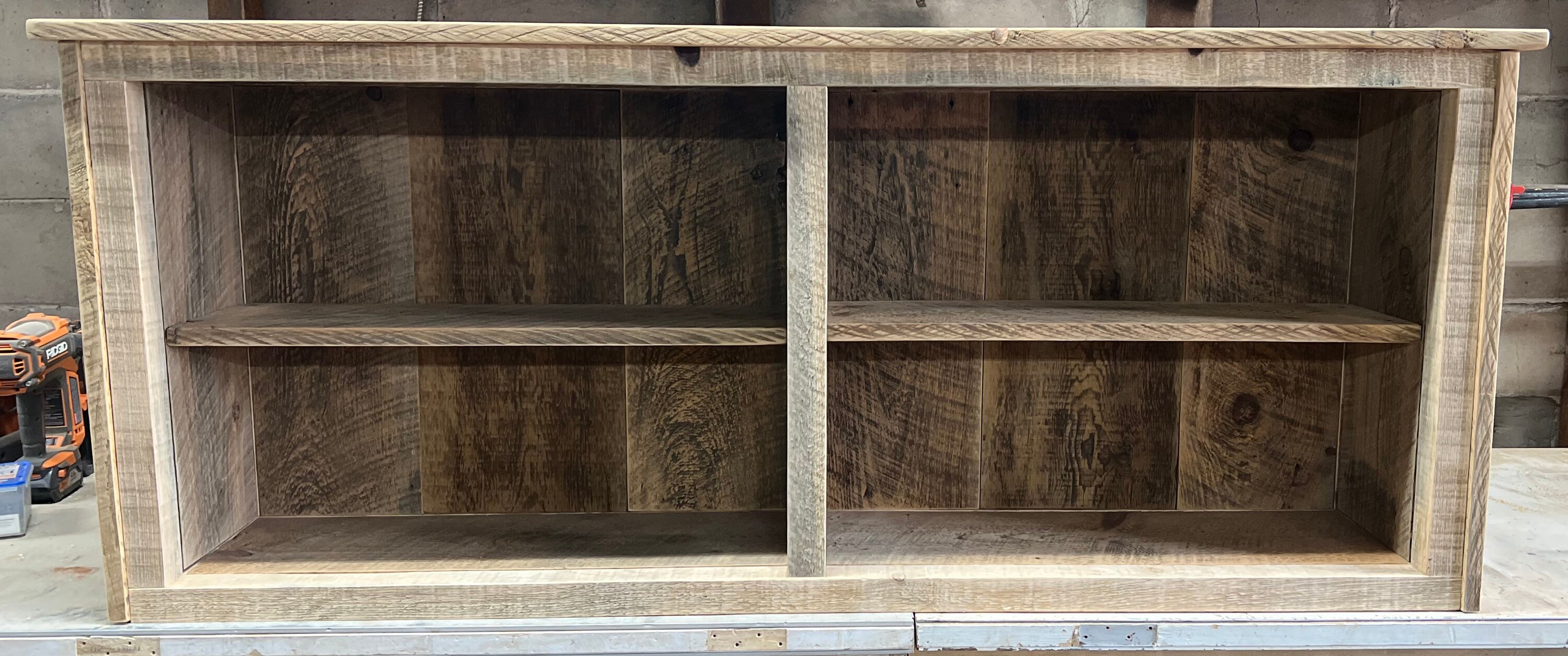 Reclaimed Rustic Barnwood Bookshelf, Reclaimed Primitive Farmhouse ...