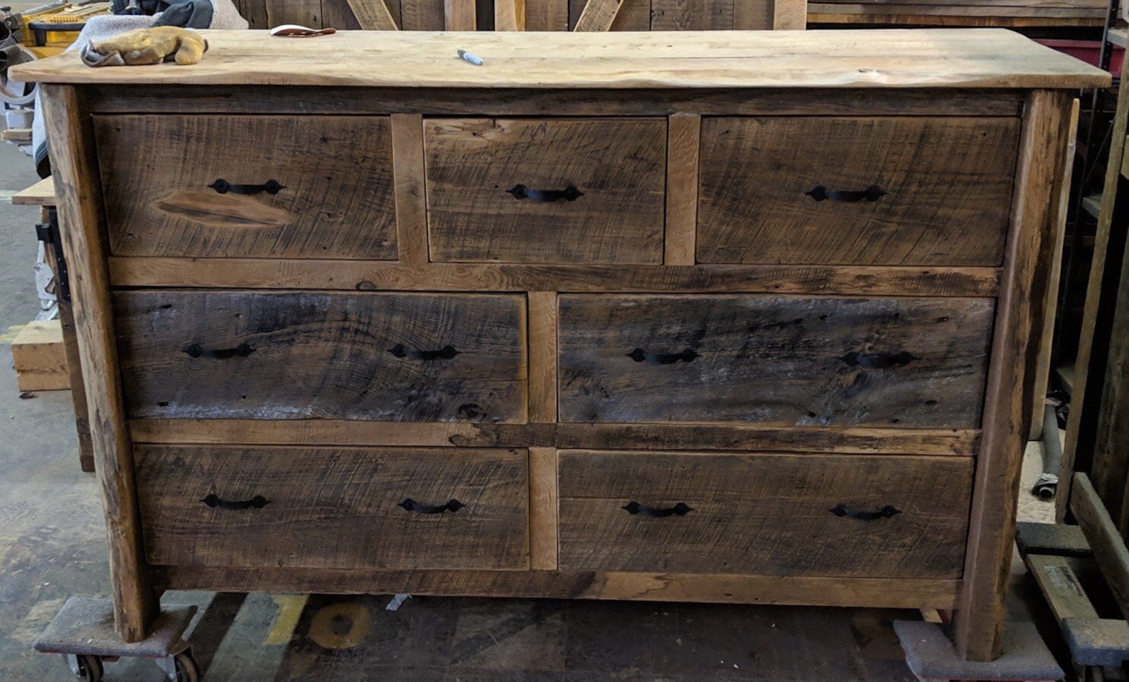Reclaimed Rustic Barnwood Dresser, Reclaimed Distressed Rustic Barnwood ...