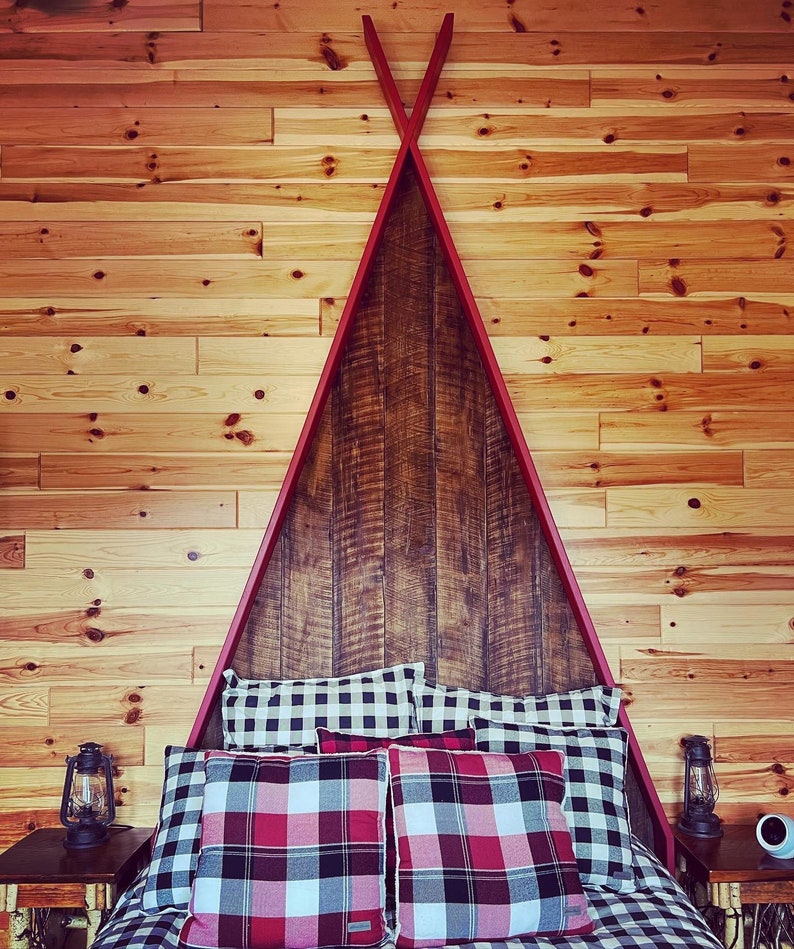 Reclaimed Rustic Barnwood Teepee Bed Rustic Teepee Bed - Etsy