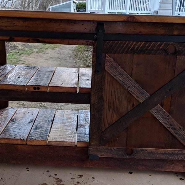 Reclaimed Wood Tv Stand - Etsy