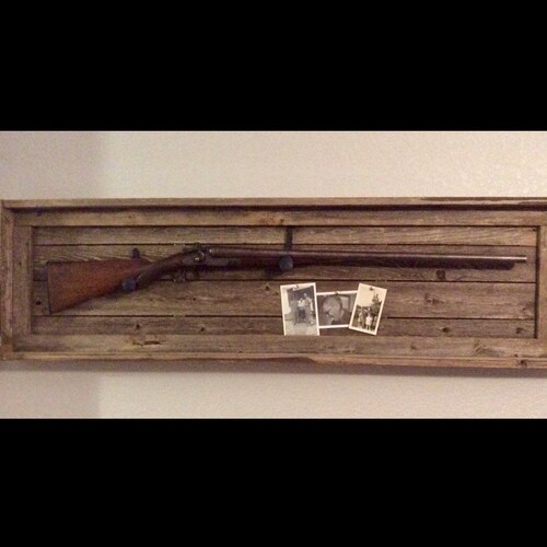 Rustic Gun Rack Gun Rack Display Railroad Spike Gun Rack | Etsy