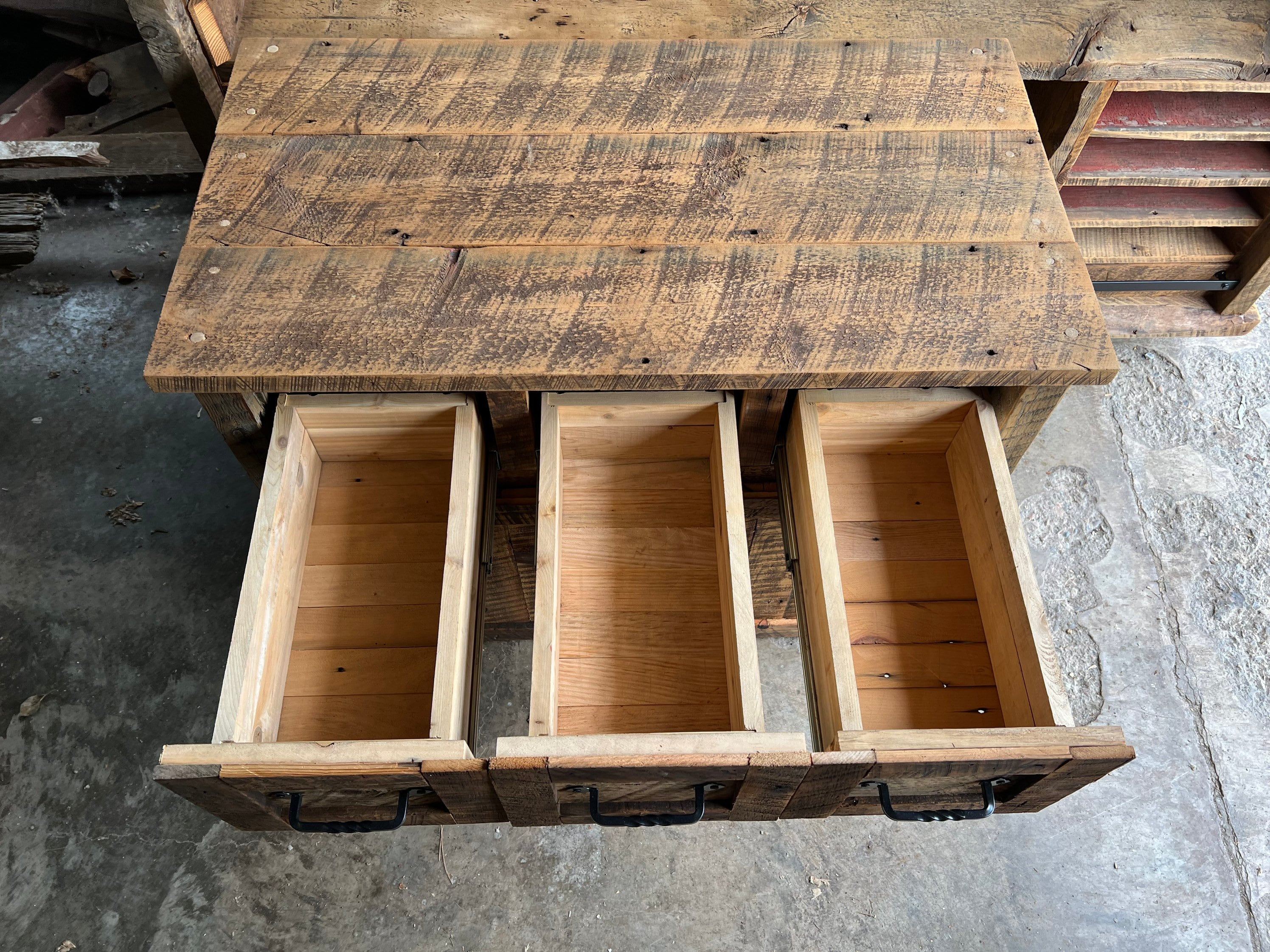 Reclaimed Rustic Barnwood Cabinet, Reclaimed Primitive Farmhouse Vanity ...