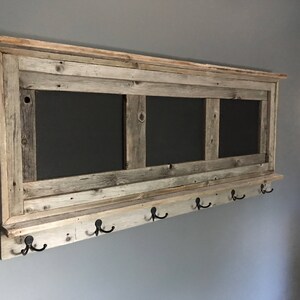 Rustic Picture Frame, Coat Rack, Reclaimed Wood Picture Frame, Double ...