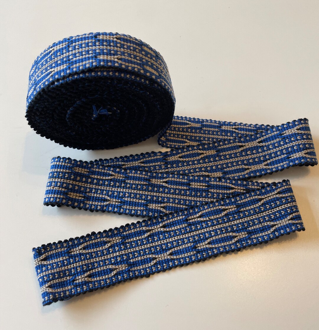 5 Meters of Cotton Hand Woven Trim, Ribbon, Trim Braid, Hand Woven ...