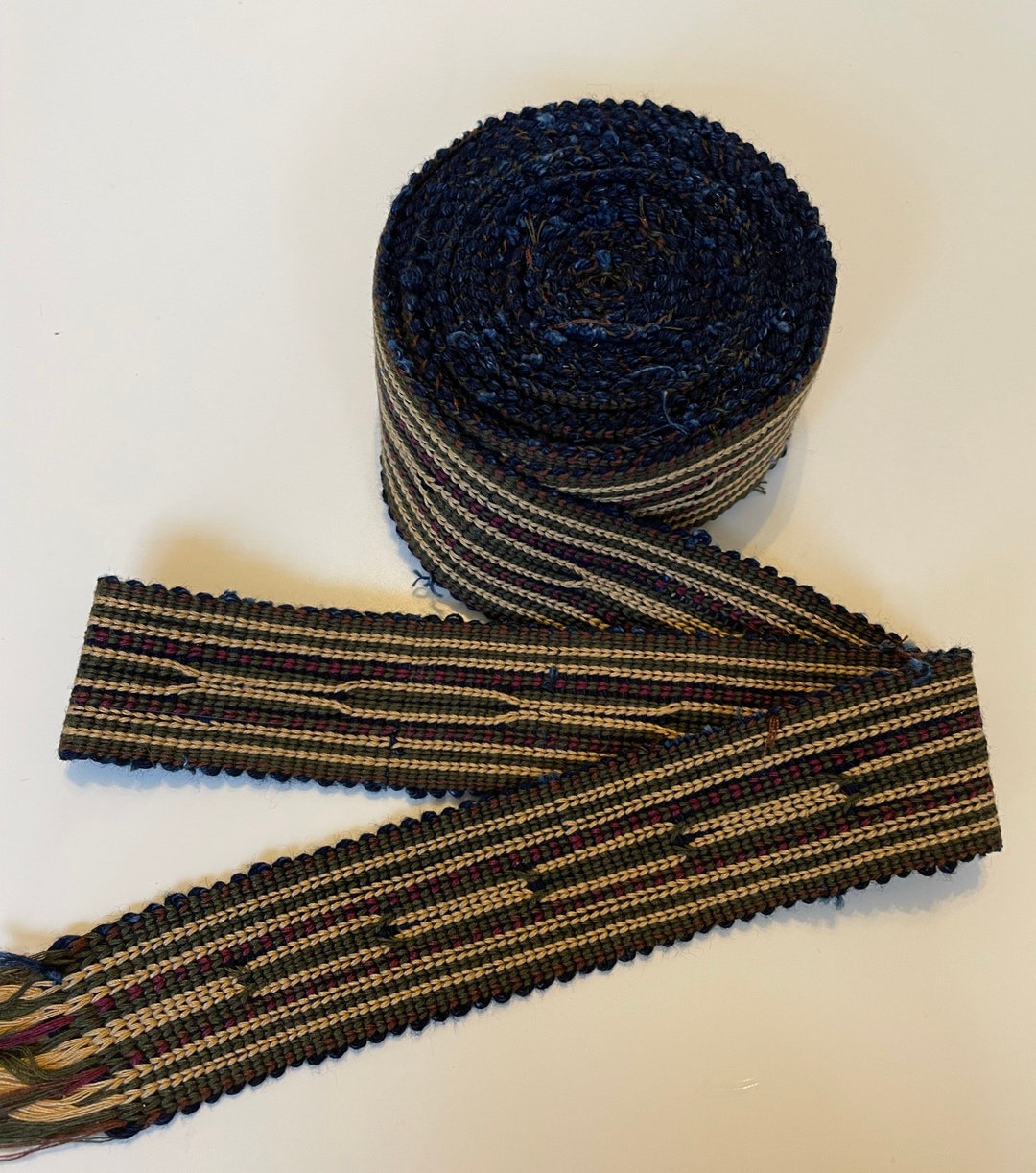 5 Meters of Cotton Hand Woven Trim, Ribbon, Trim Braid, Hand Woven ...