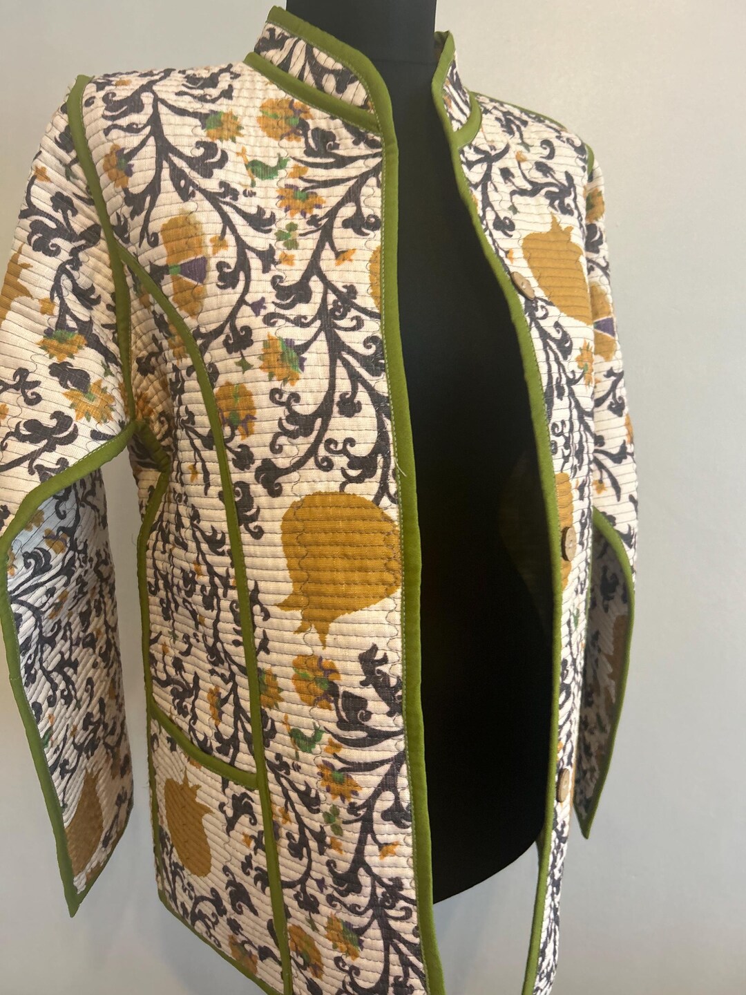 Ikat Coat / Ikat Jacket / Bohemian Jacket/ IKAT Chapan / Ikat Caftan ...