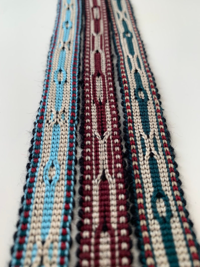 Set of 3 Hand Woven Ribbon Cotton Mix Colours Ribbon - Etsy UK