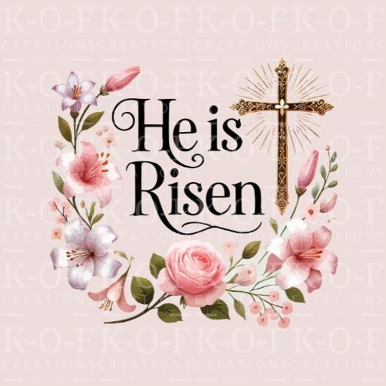 He is Risen Digital Download PNG File - Etsy