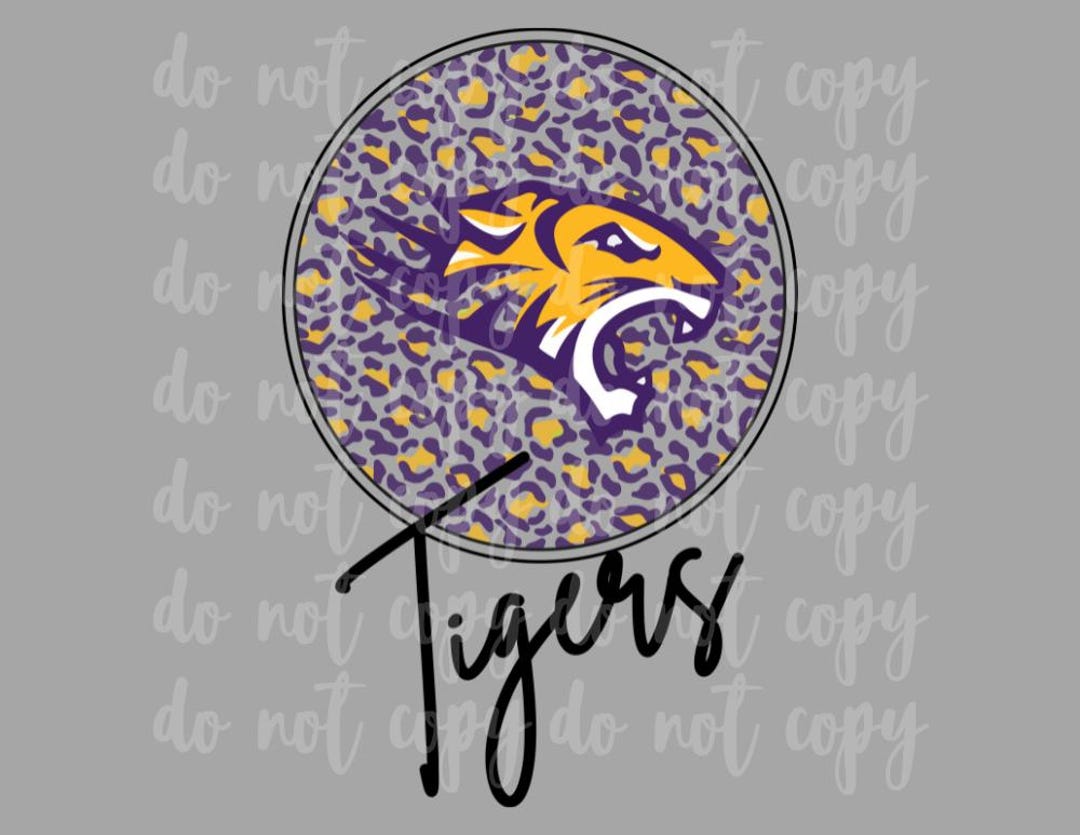 Tigers School Mascot PNG Digital File - Etsy