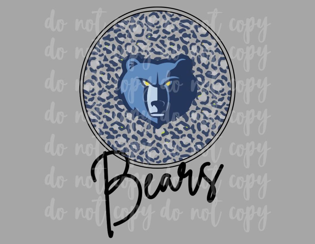 Bears School Mascot PNG Digital File - Etsy
