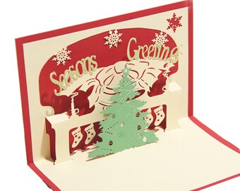 3d christmas card | Etsy