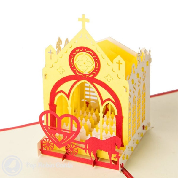 Church Pop up Card - Etsy