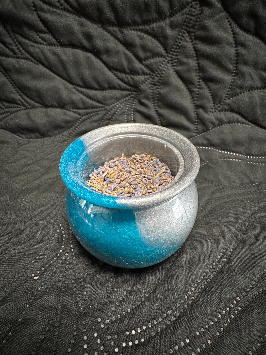 Plump Potion Jar-silver and Teal - Etsy
