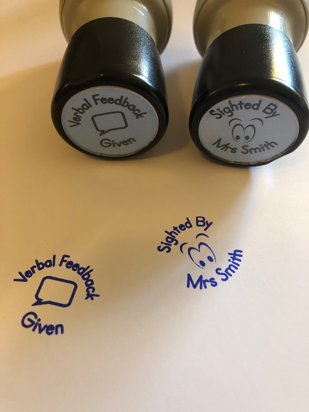 Verbal Feedback, Sighted by Stamp Set - Etsy Australia