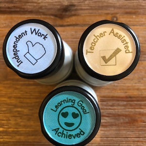 Independent/assisted Work Stamp Set - Etsy