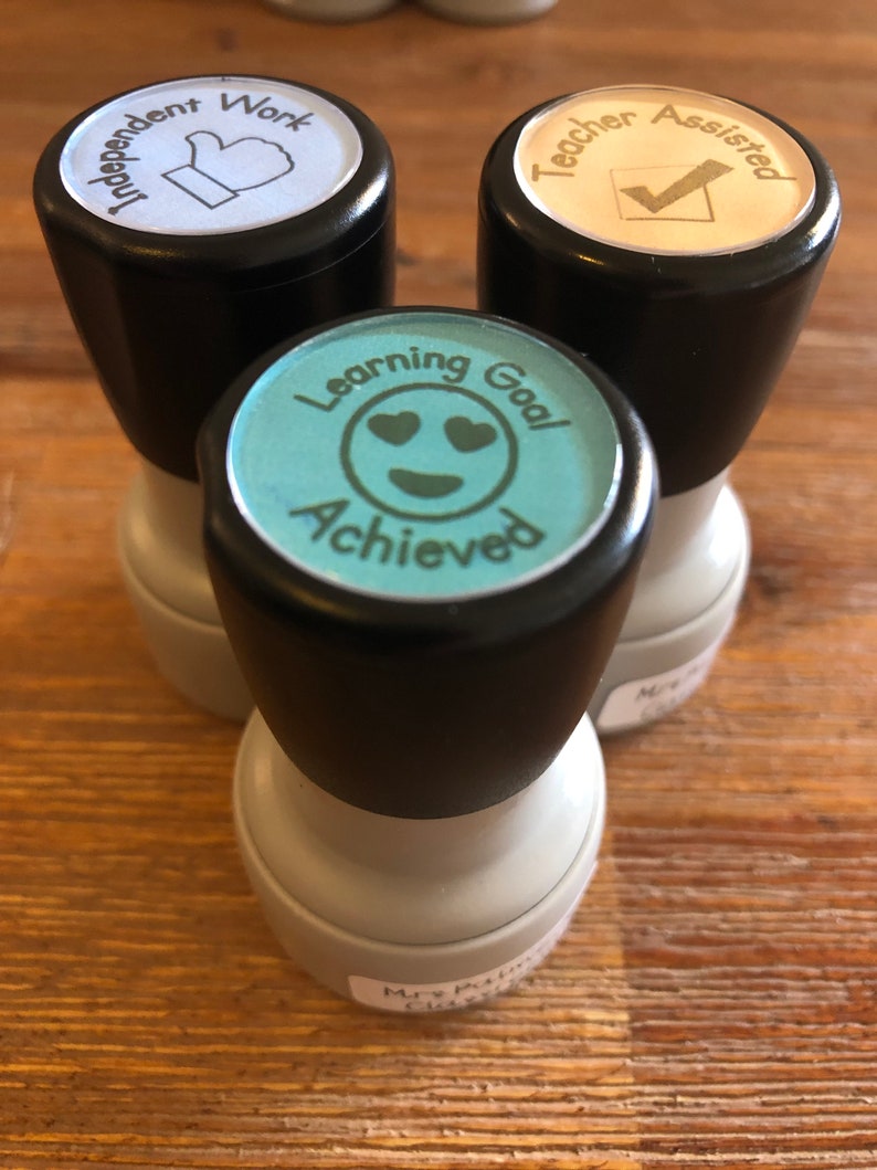 Independent/assisted Work Stamp Set - Etsy Australia