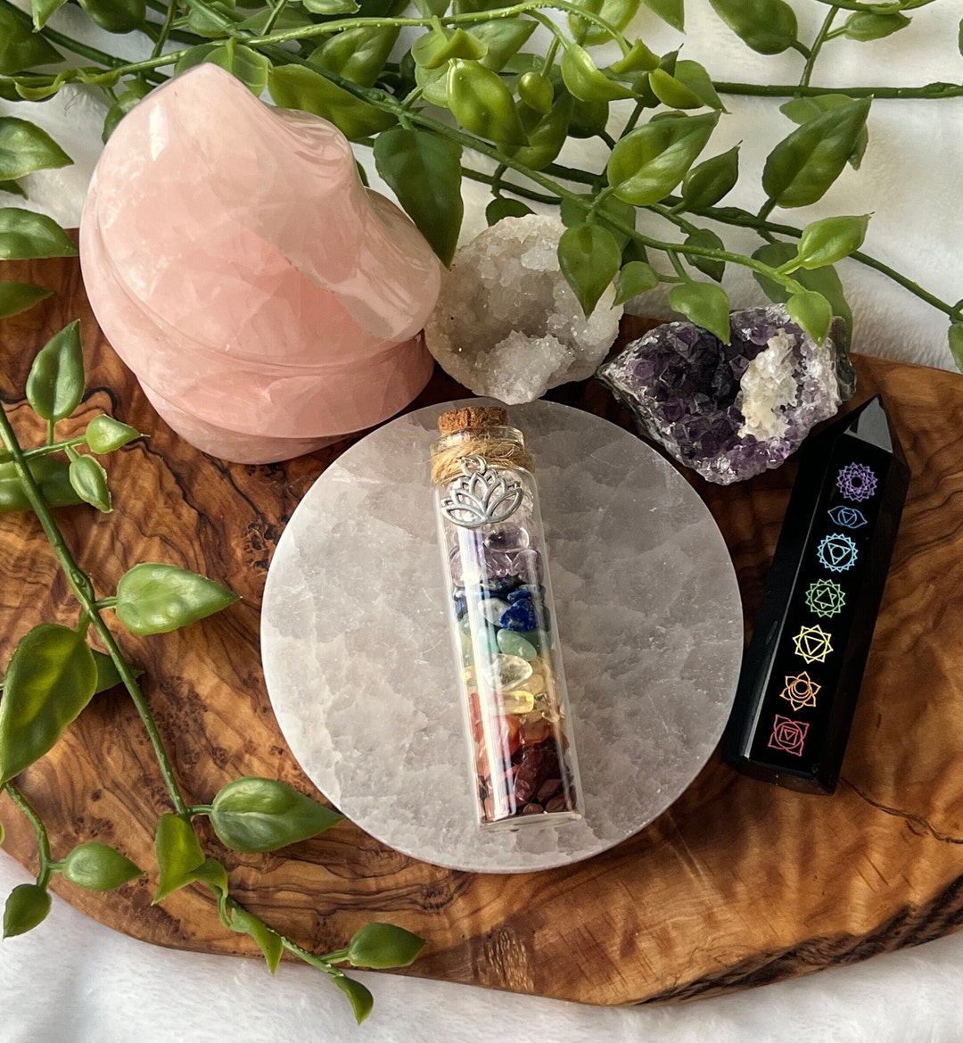 Chakra Balance Jar, Chakra Crystals, Chakra Kit, Chakra Stones, Chakra ...