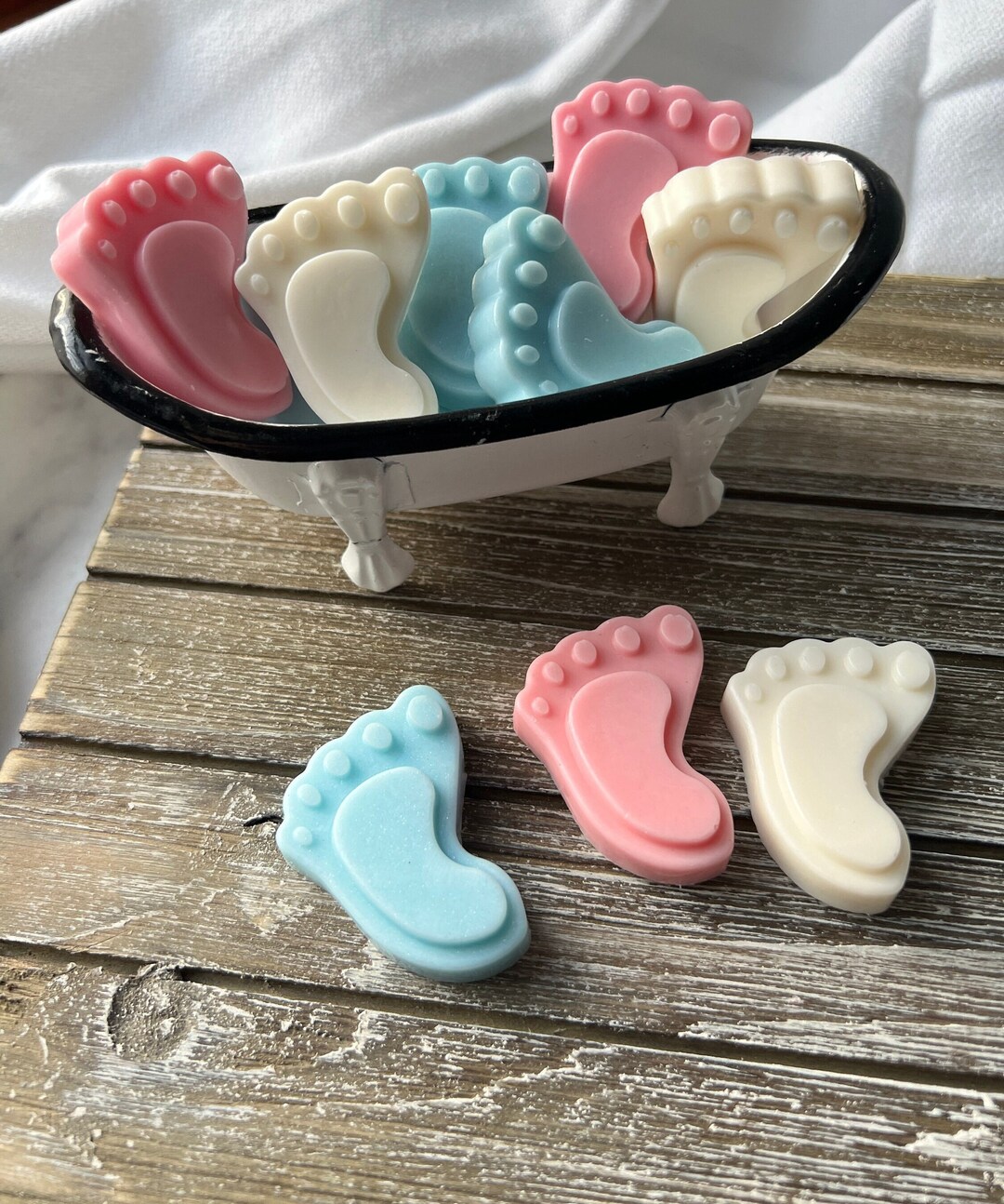 Baby Shower Soap Favor, 25 Favors, Baby Footprint, Favors With ...