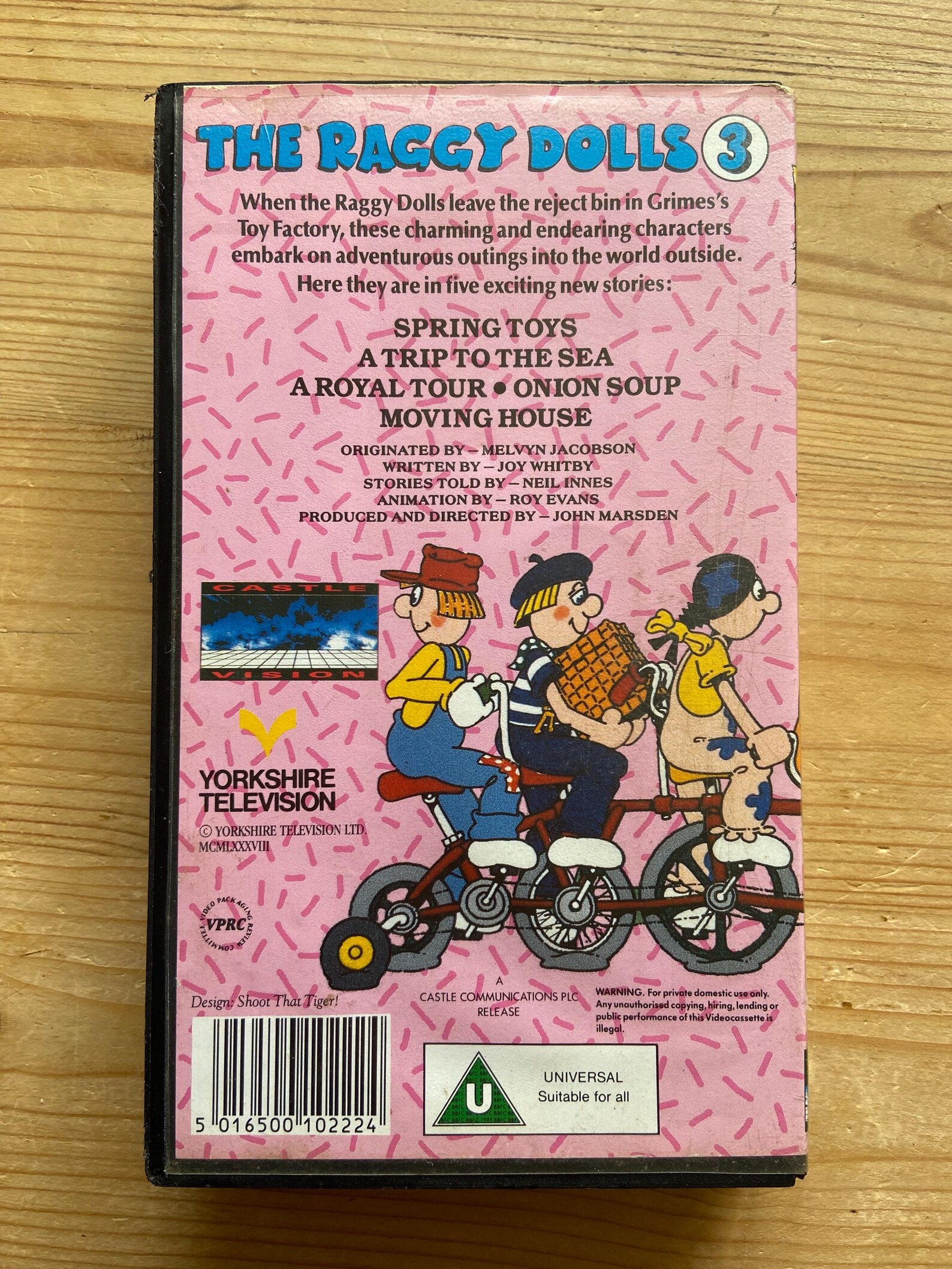 Vintage the Raggy Dolls 3 VHS Video Tape 5 Episodes Video Tape 90s Toy ...
