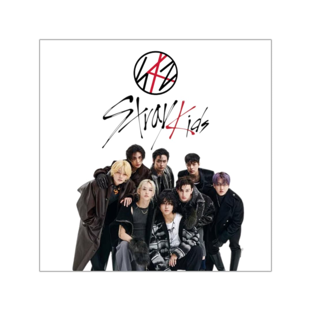 Stray Kids Vinyl Sticker | K-pop Band Logo Decal | Waterproof Laptop ...