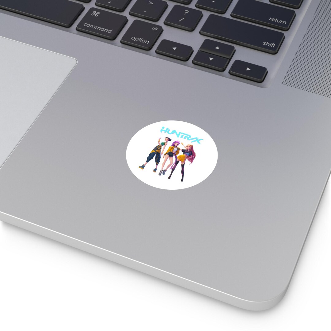 Round Huntrix Kpop Band Sticker | Vinyl Kpop Demon Hunters Sticker ...