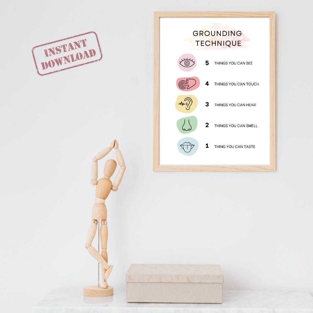 Grounding Techniques Poster, Classroom Decor, Self-regulation, Growth ...