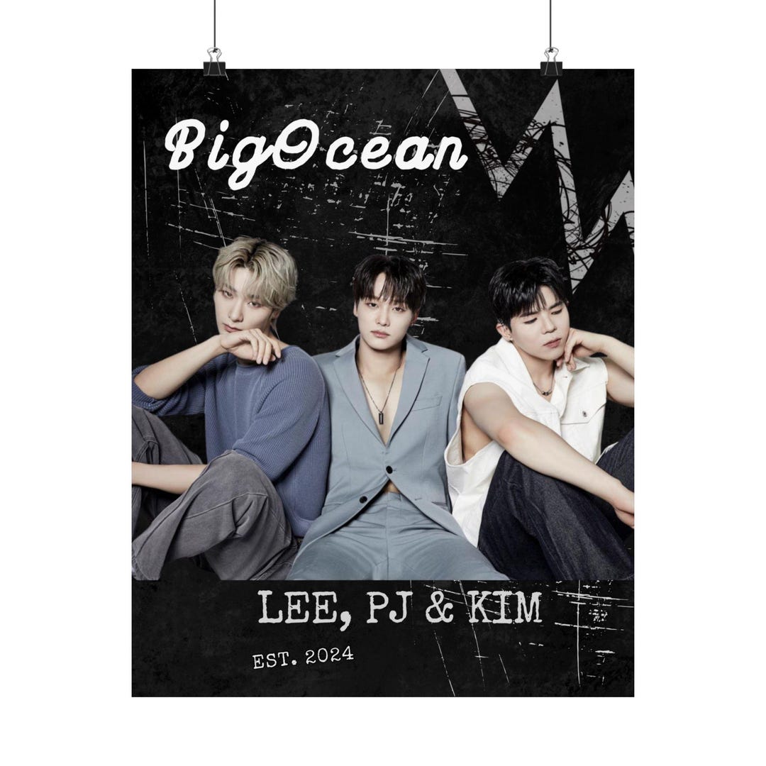 Big Ocean Kpop Poster | Big Ocean Wall Art | Kpop Room Decor for Fans ...