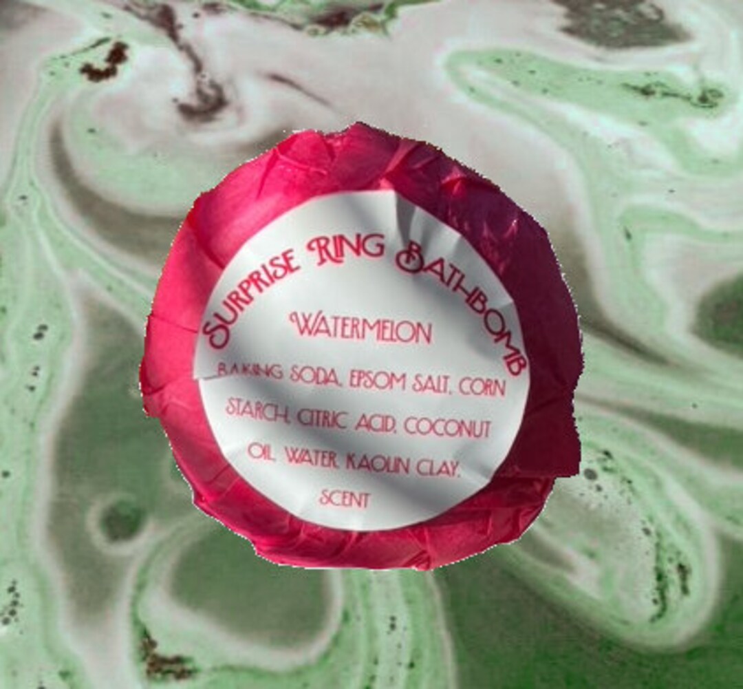 Surprise Ring Bath Bomb : Watermelon - Etsy