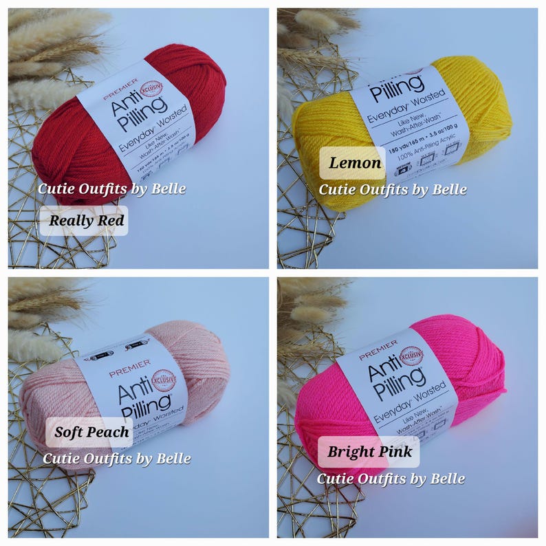 Premier Anti Pilling Everyday Worsted Weight Yarn, Soft Acrylic Yarn ...