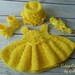 Yellow Baby Dress Newborn Baby Outfit Yellow Baby Girl Set - Etsy