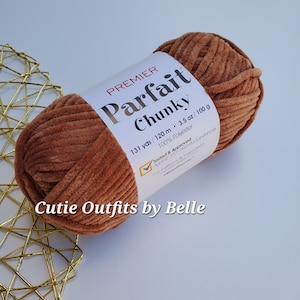 3 SKEINS Premier PARFAIT Chunky Yarn, Teddy Bear, More Colors, Crochet ...