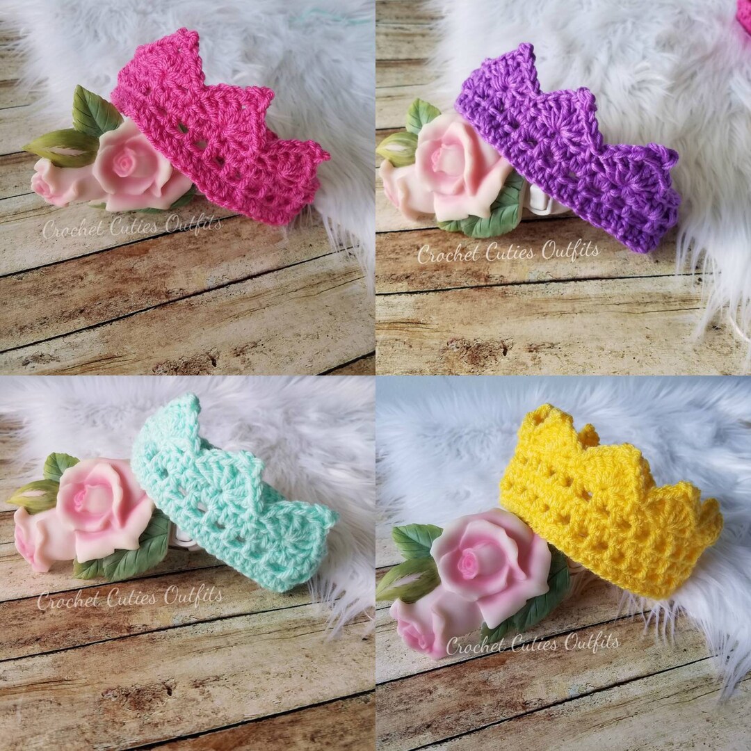 Baby Girl Crown, Princess Crown Newborn Photo Prop Tiara, Baby Girls ...