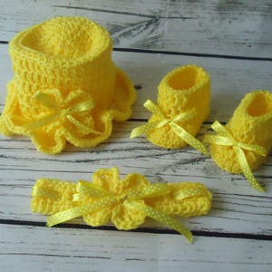 Yellow Baby Dress Newborn Baby Outfit Yellow Baby Girl Set - Etsy